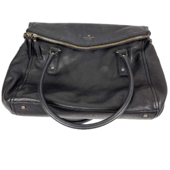 kate spade | Bags | Kate Spade New York Black Pebbled Leather Cobble ...
